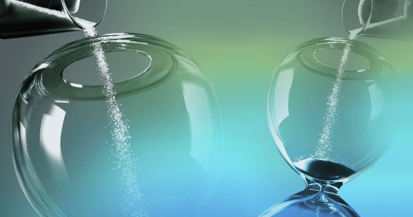 Save Water Hourglass